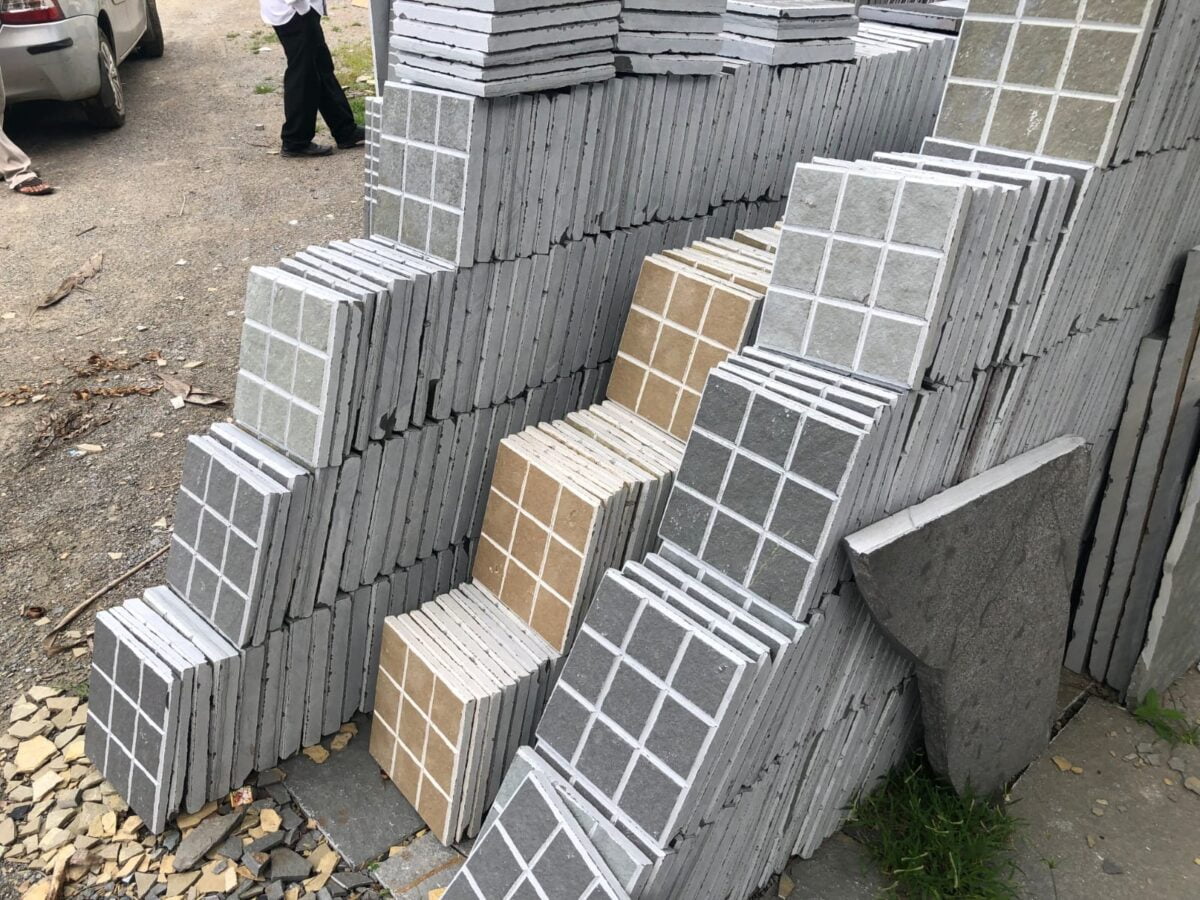 Shahabad stone price - 12/-sq.ft. 25mm thickness both side natural